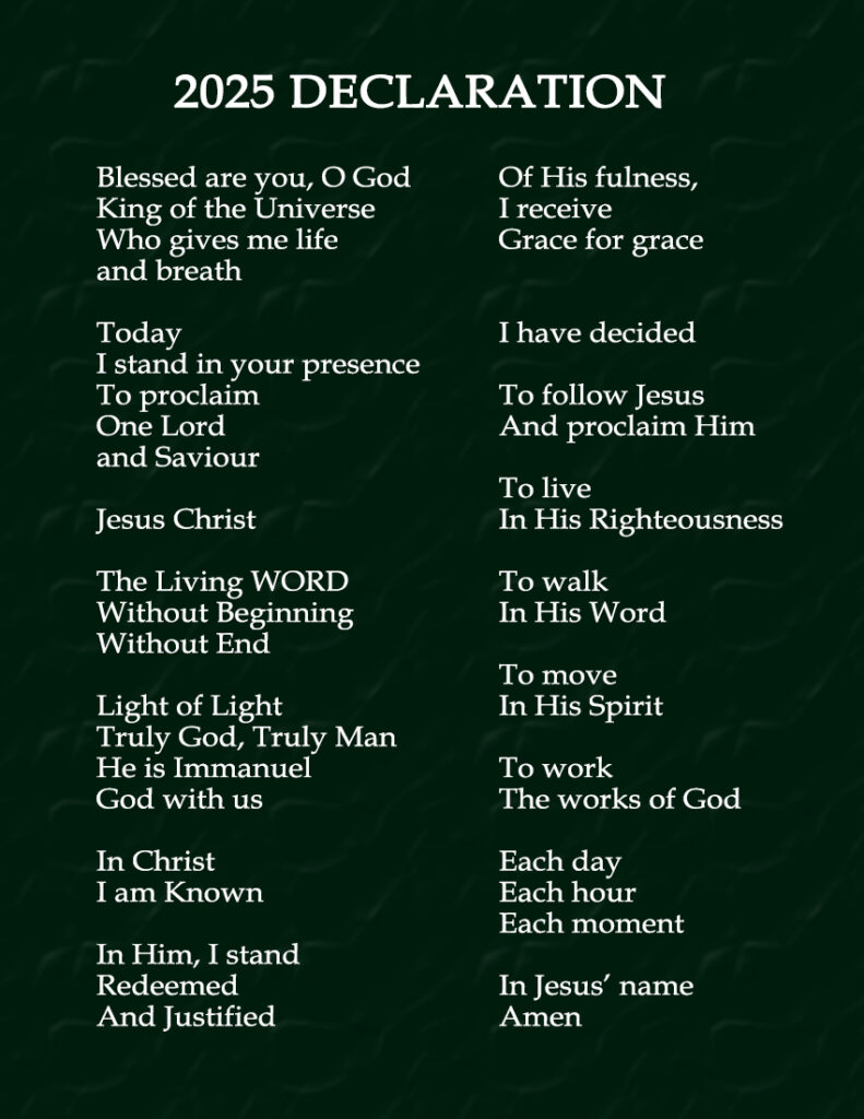 2025 Declaration – ICGC Liberty Center